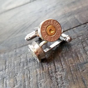 Handmade Spent Bullet Cuff Links Bullet Cufflinks Gold Men's ...