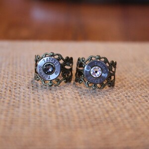 Handmade Filigree AK47 7.62x39 Bullet Rings Adjustable, Bullet Jewelry ...