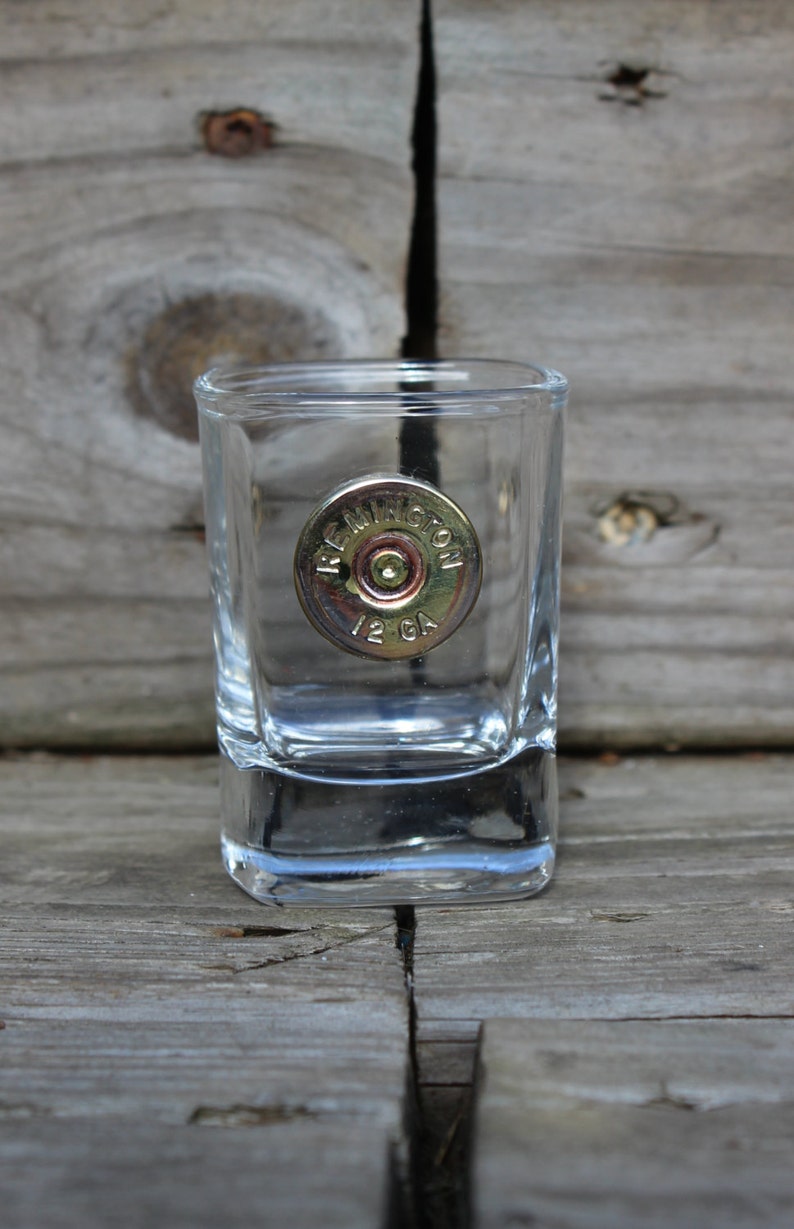 Handmade Bullet Square Shot Glass 12GA Winchester or - Etsy