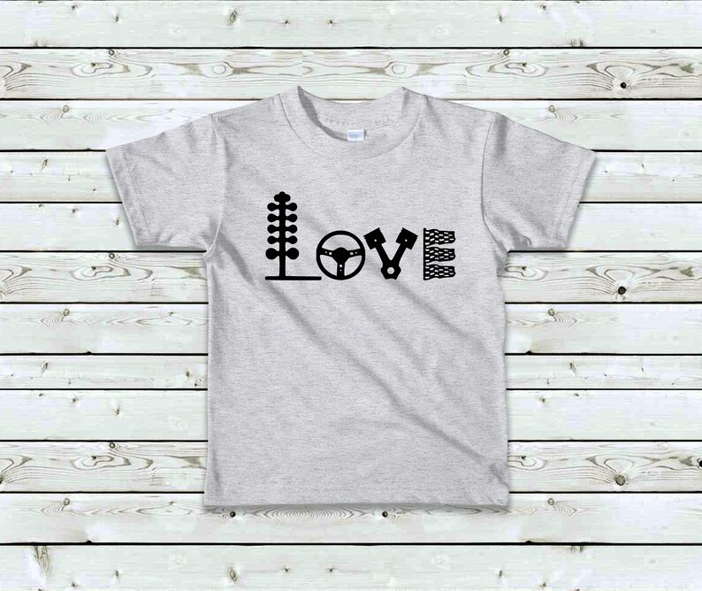 LOVE Drag Racing Toddler Tee Kid's Tee T-shirt Drag Racing - Etsy