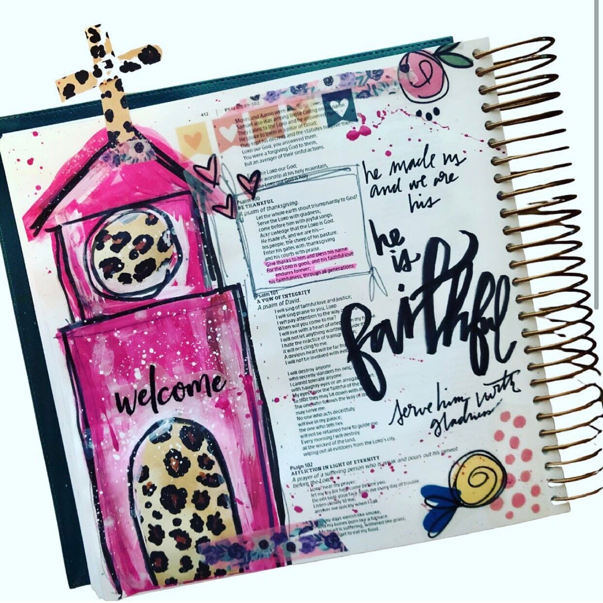 Pretty Pink Church Bible Journaling Instant Download - Etsy