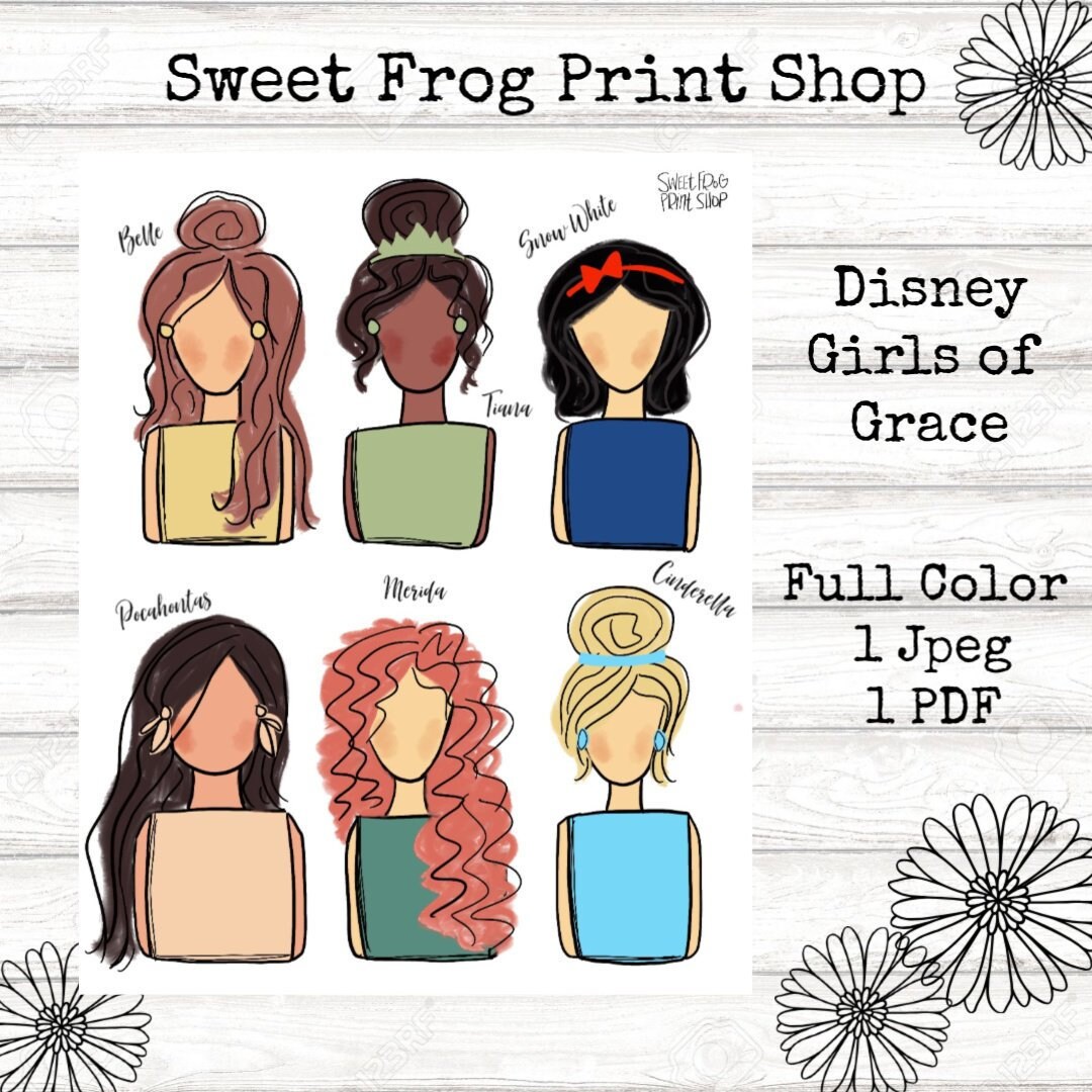 Princess Girls of Grace Bible Journaling Instant Download - Etsy