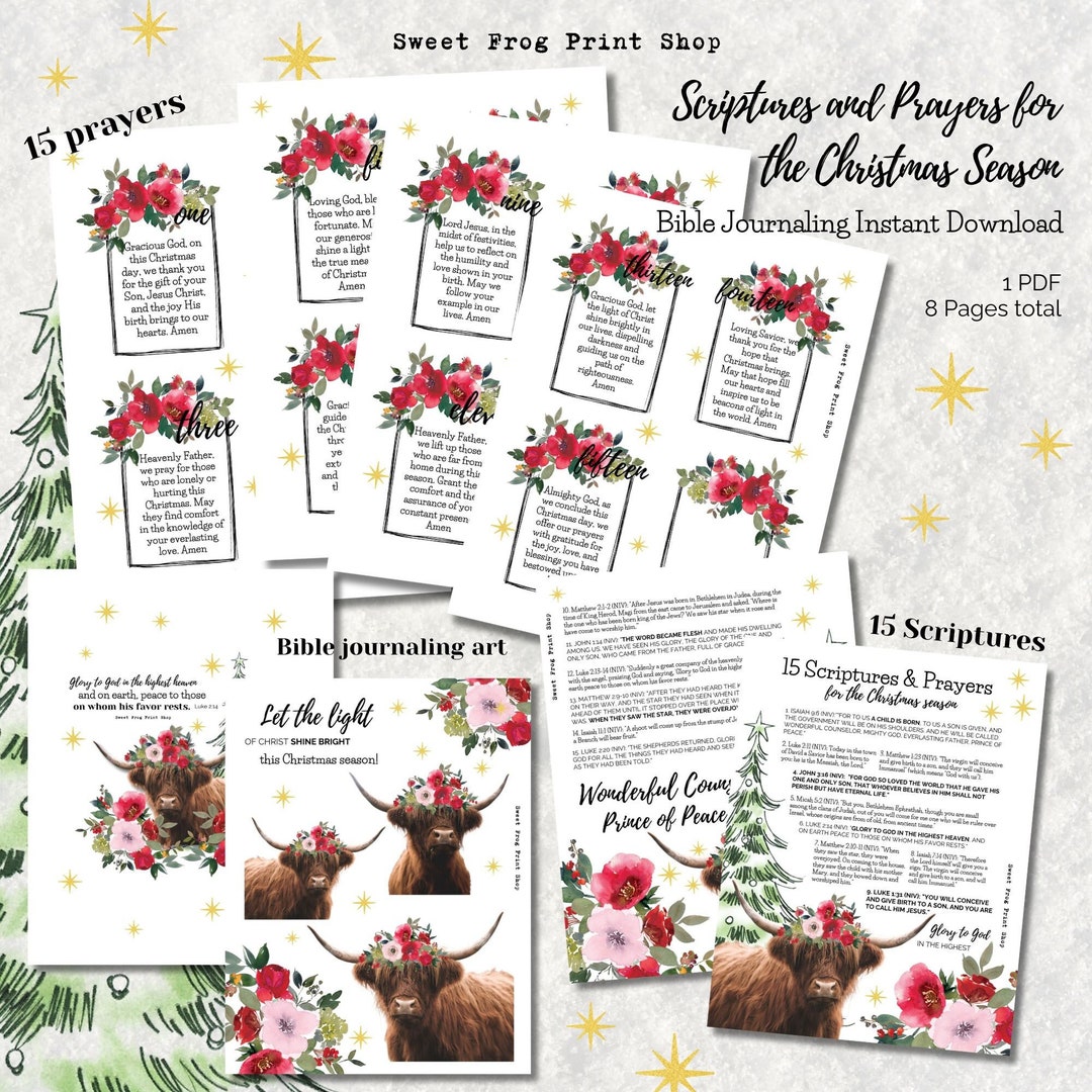 Prayers and Scriptures for the Christmas Season Bible Study and Bible ...