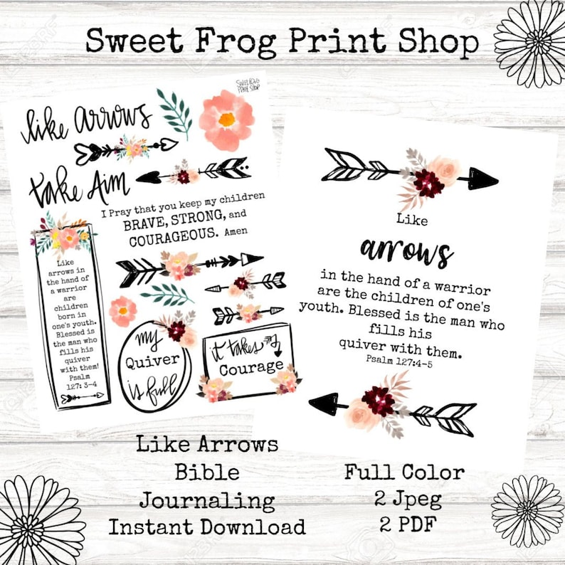 Like Arrows Bible Journaling Instant Download - Etsy