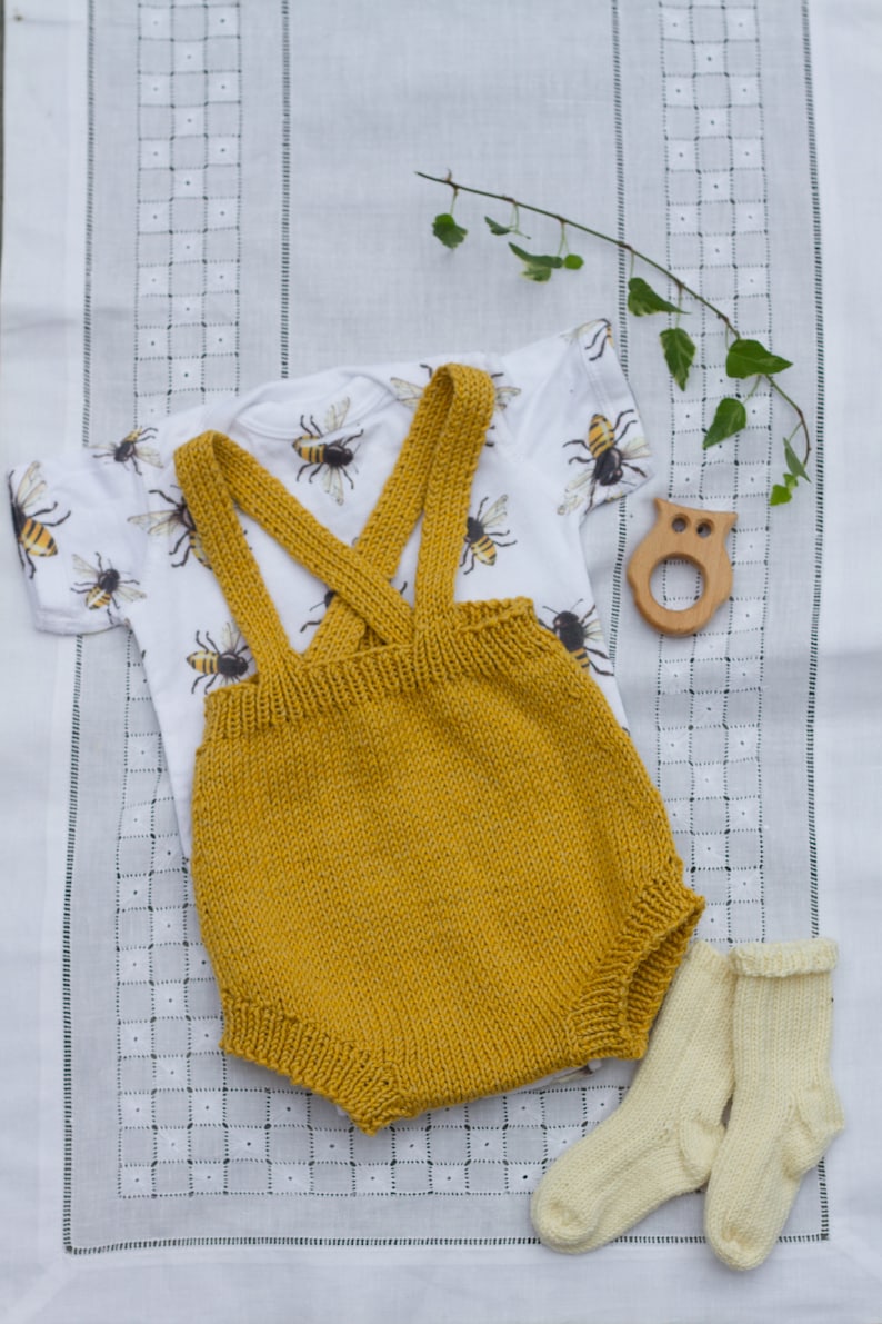 Etive Romper Knitting Pattern PDF - Etsy Australia