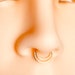 Septum Ring - Bullnose Ring - Bull Nose Ring - Faux Septum Piercing ...