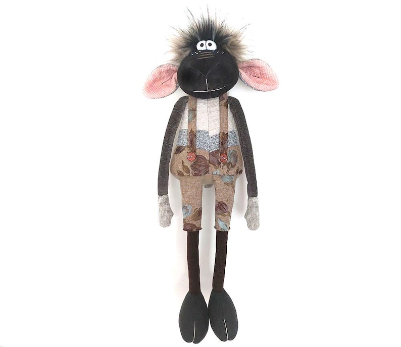 Baby Shower Gift, Handcrafted Sheep Doll, Heirloom Handmade Doll ...