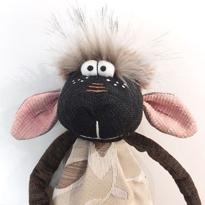 Handcrafted Sheep Doll, Heirloom Handmade Doll, Textile Sheep Doll, Rag ...
