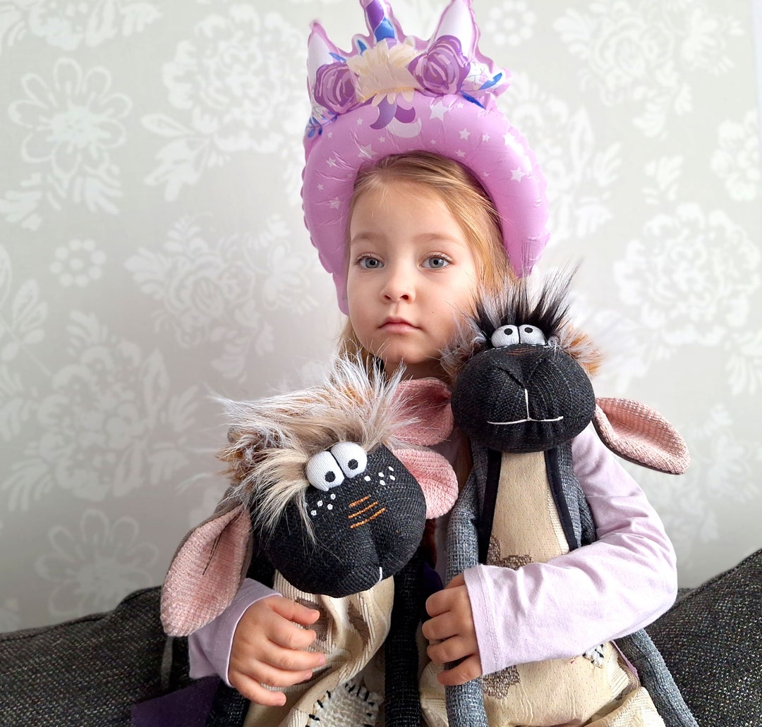 Handcrafted Sheep Doll, Heirloom Handmade Doll, Textile Sheep Doll, Rag ...