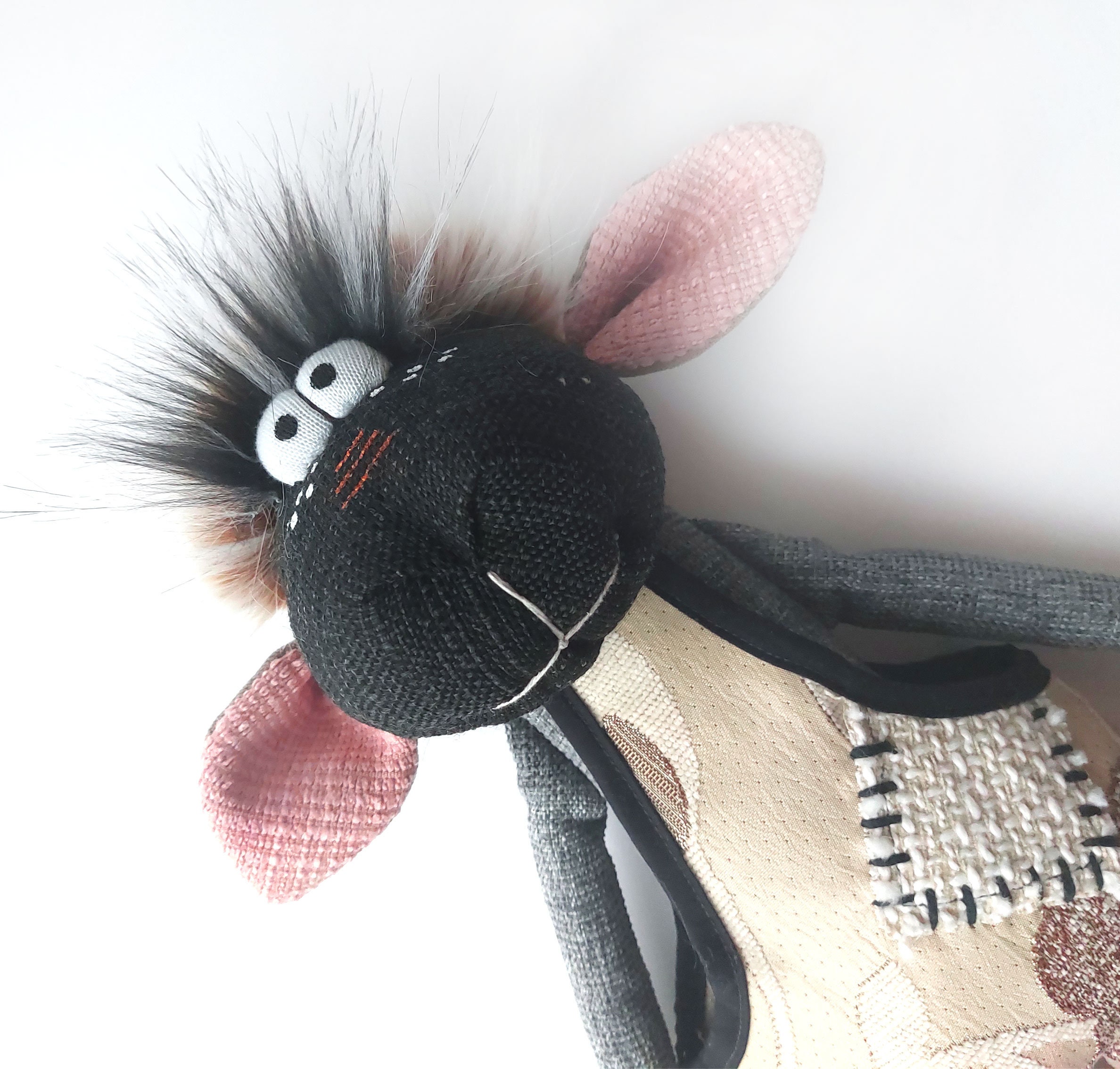 Handmade Sheep, Handcrafted Sheep Doll, Heirloom Handmade Doll, Textile ...