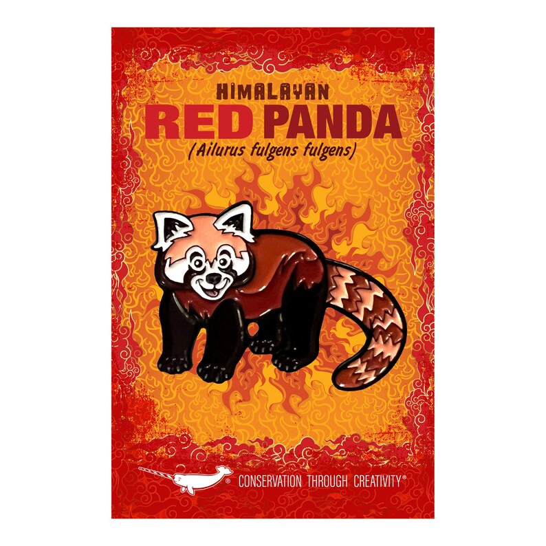 Himalayan Red Panda Pin - Etsy