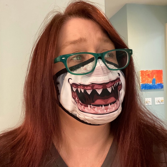 Great White Face Mask | Etsy