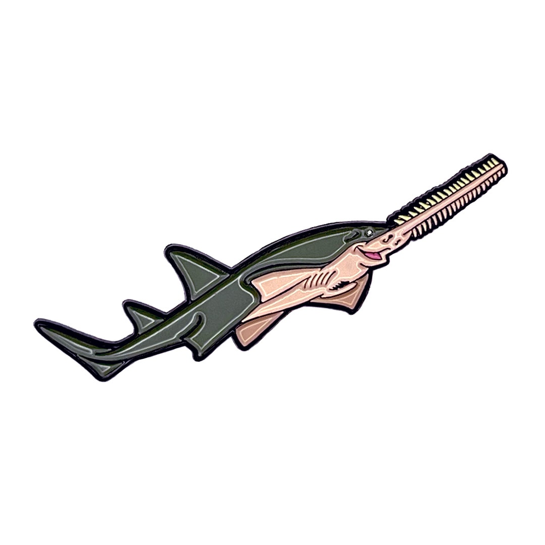 Green Sawfish Pin (chondrichthyes Series) - Etsy