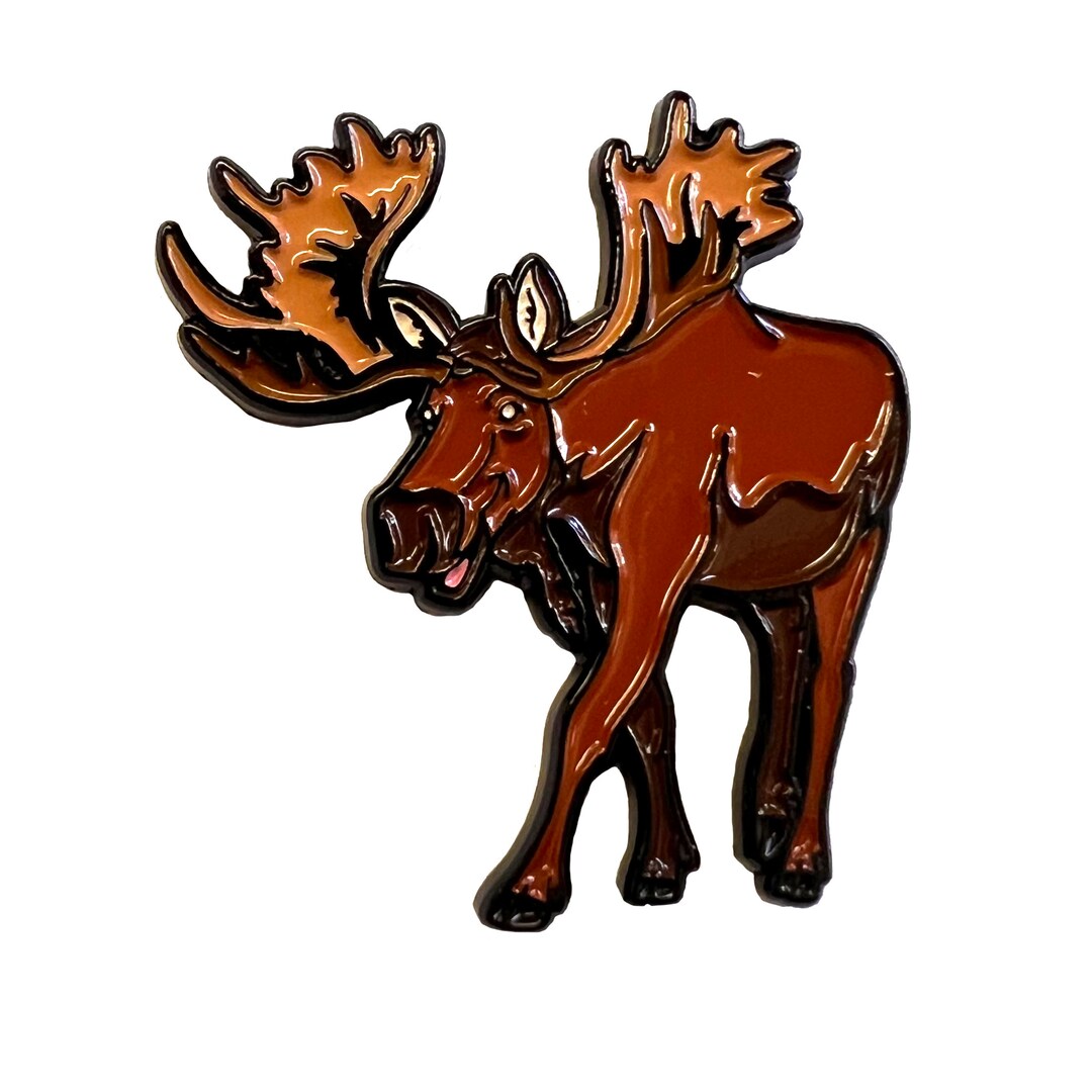 Moose Pin (north America Series) - Etsy