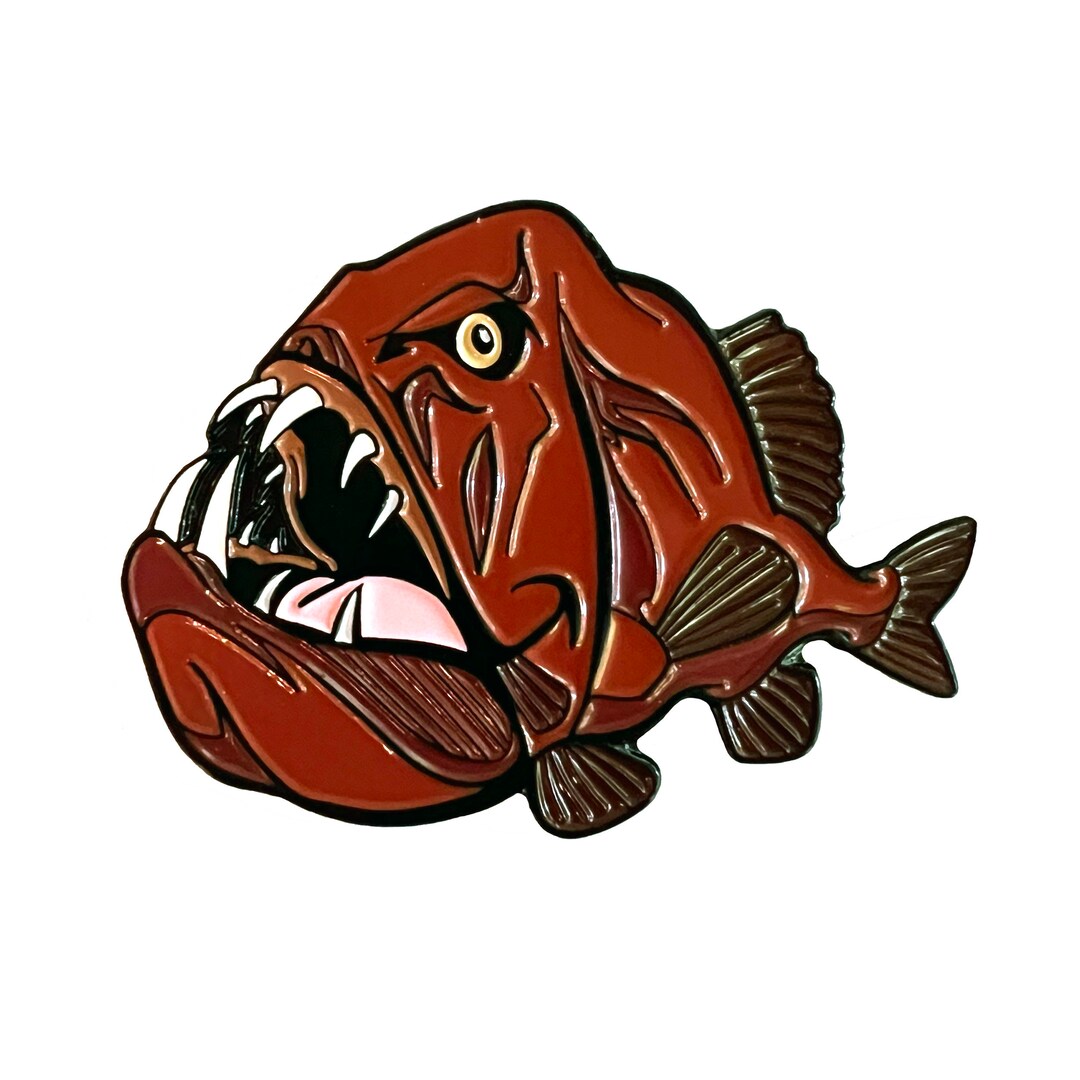 Common Fangtooth Pin (the Deep Series) - Etsy