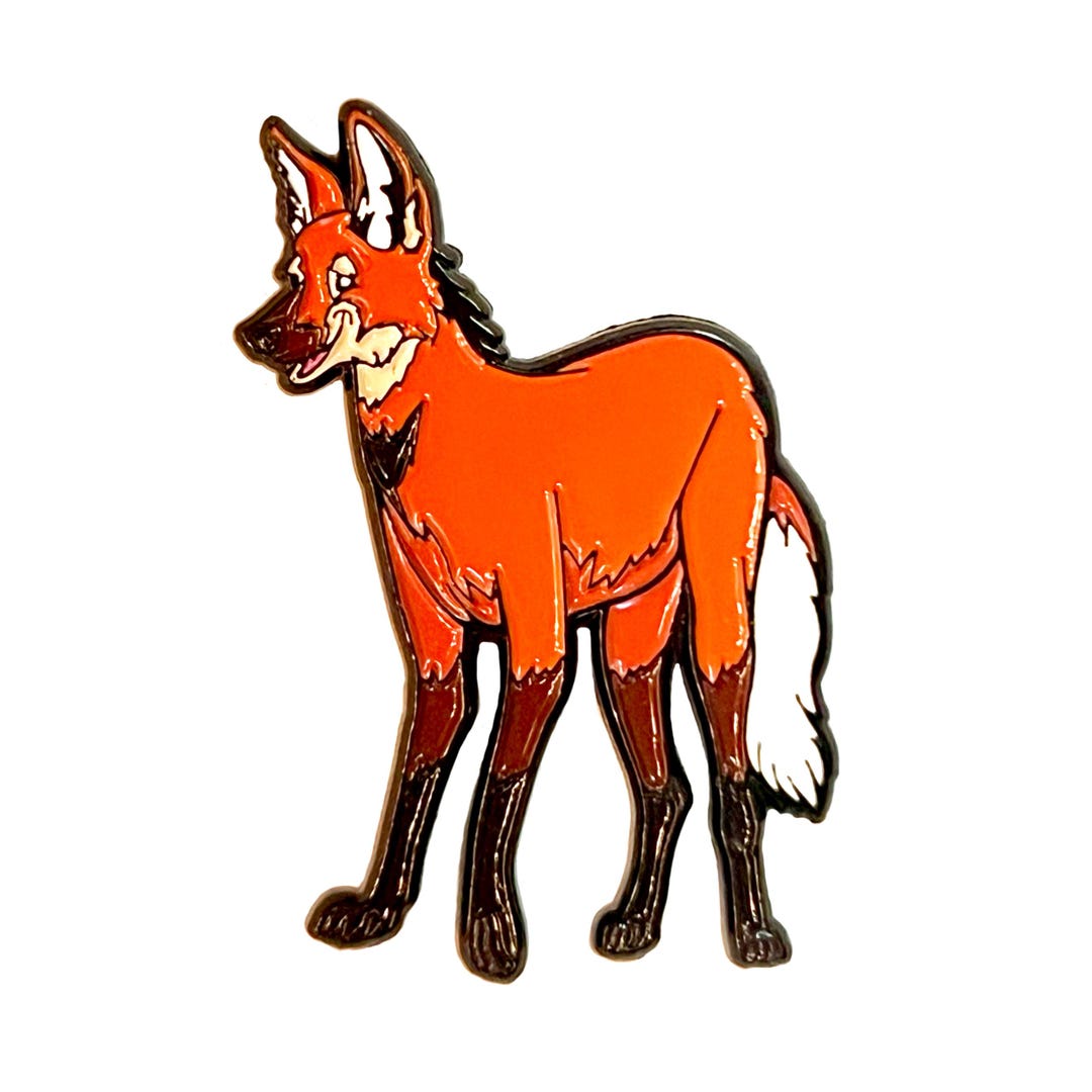 Maned Wolf Pin (PN X Endangered Wolf Center) - Etsy