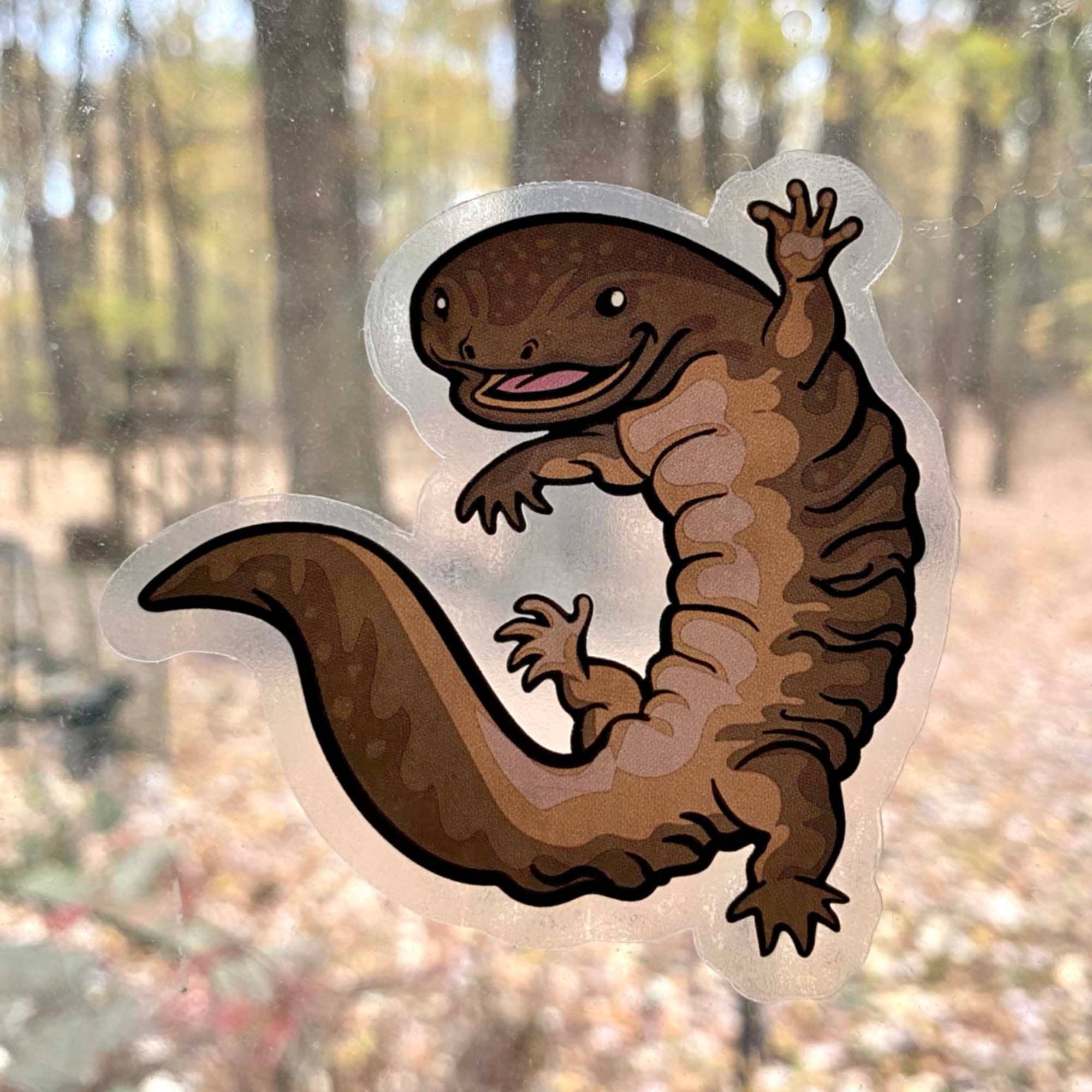 Hellbender High Five Sticker | Etsy