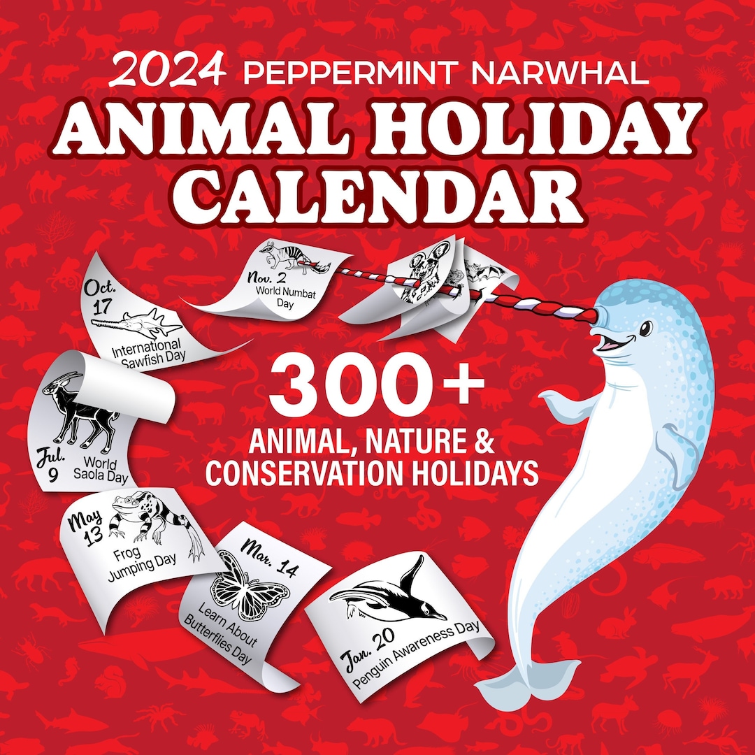 2024 Animal Holiday Calendar - Etsy