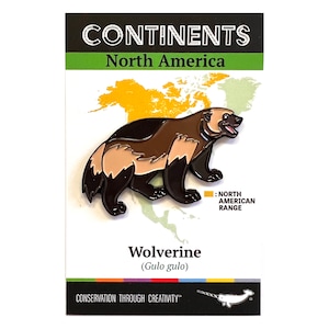 Wolverine Pin north America Series - Etsy