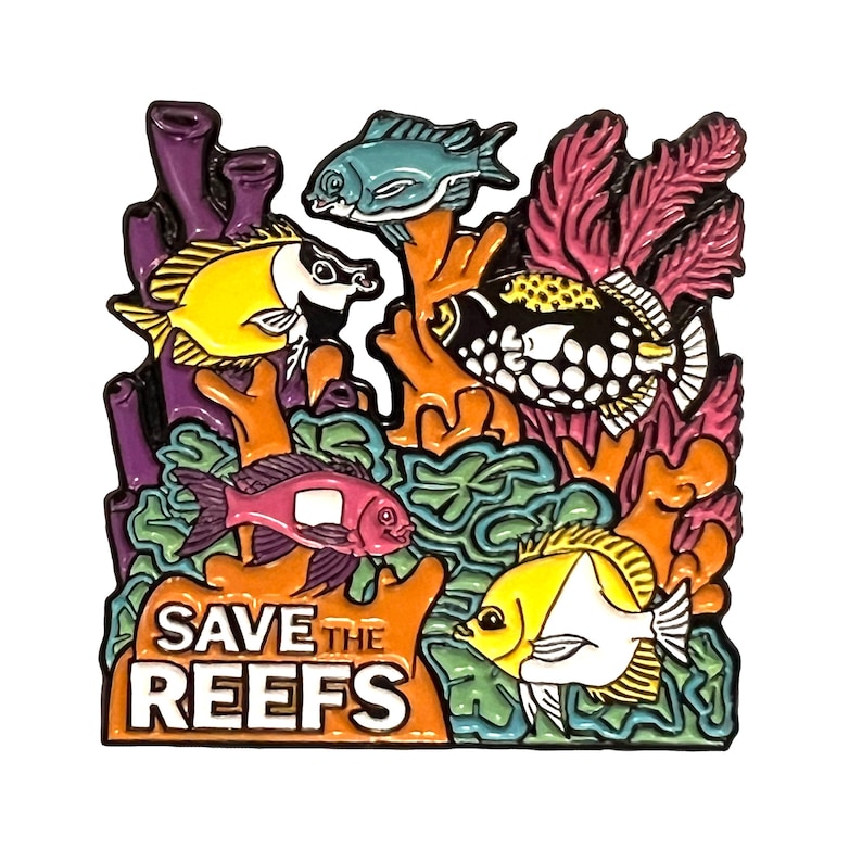 Save the Reefs Pin - Etsy