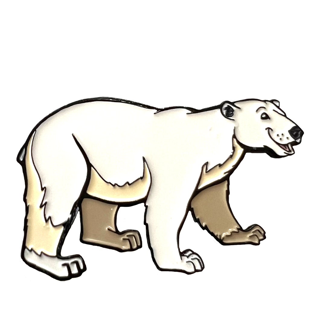 Polar Bear Pin (marine Mammal Series) - Etsy