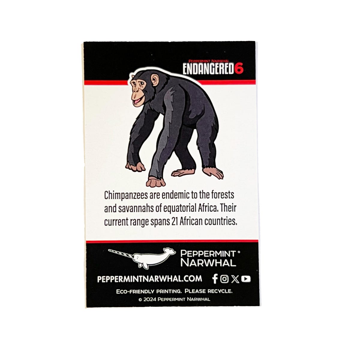 Chimpanzee Pin (endangered Series 6) - Etsy
