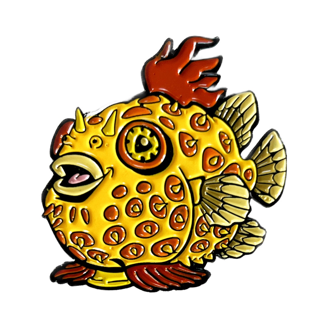 Pacific Spiny Lumpsucker Enamel Pin – Freaky Fish Lapel Pin - Etsy