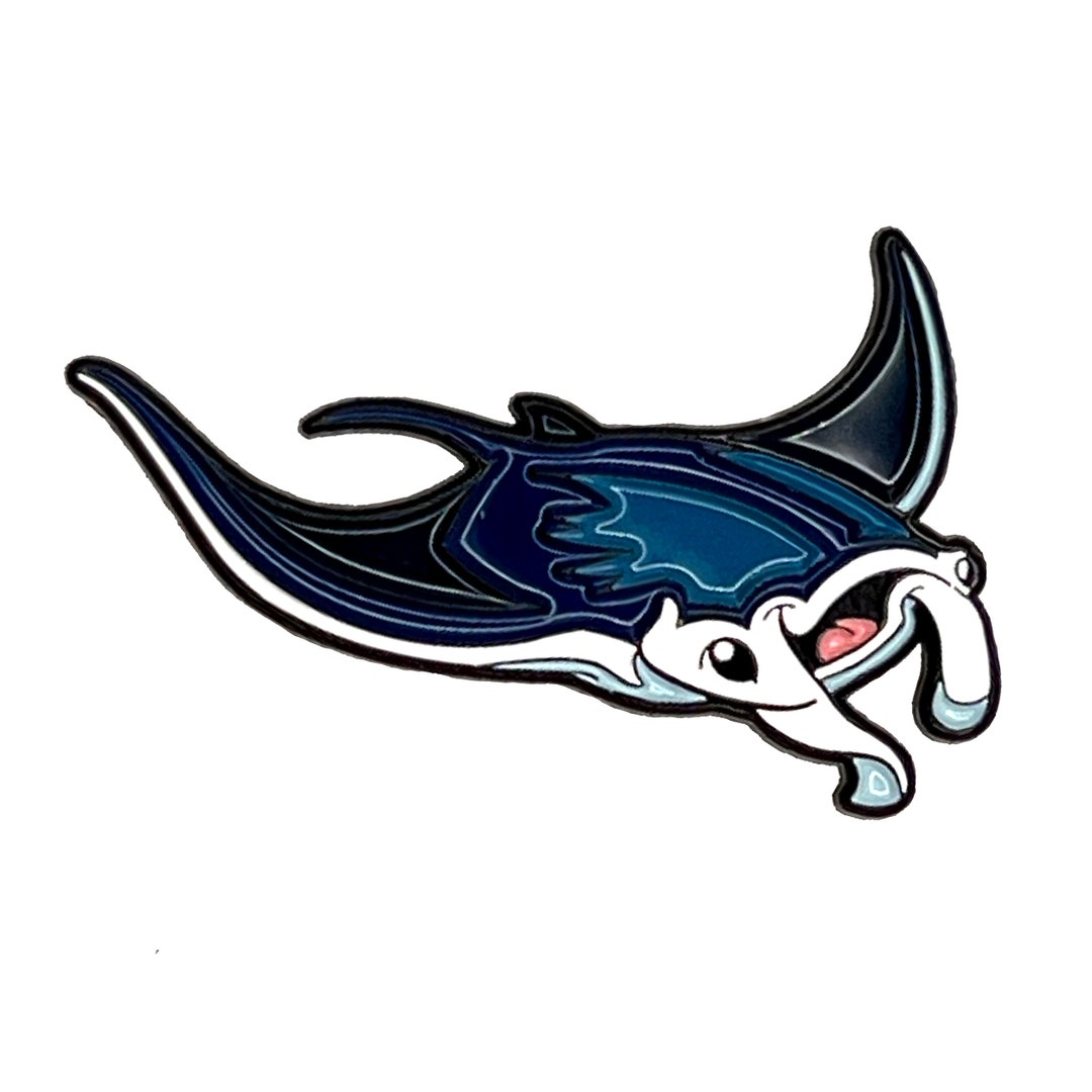 Giant Oceanic Manta Ray Pin (chondrichthyes Series) - Etsy