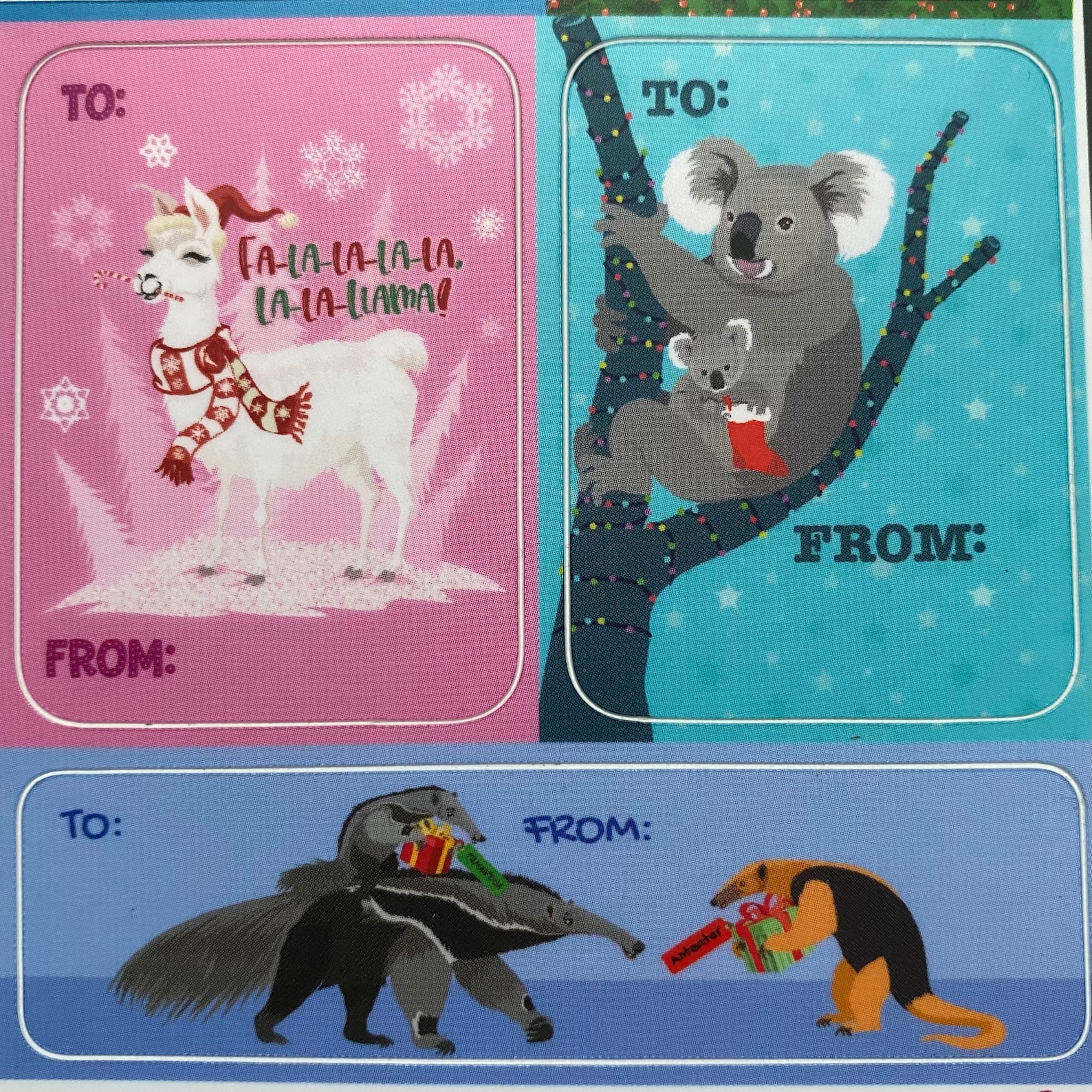 Animal Sticker Gift Tags - Etsy
