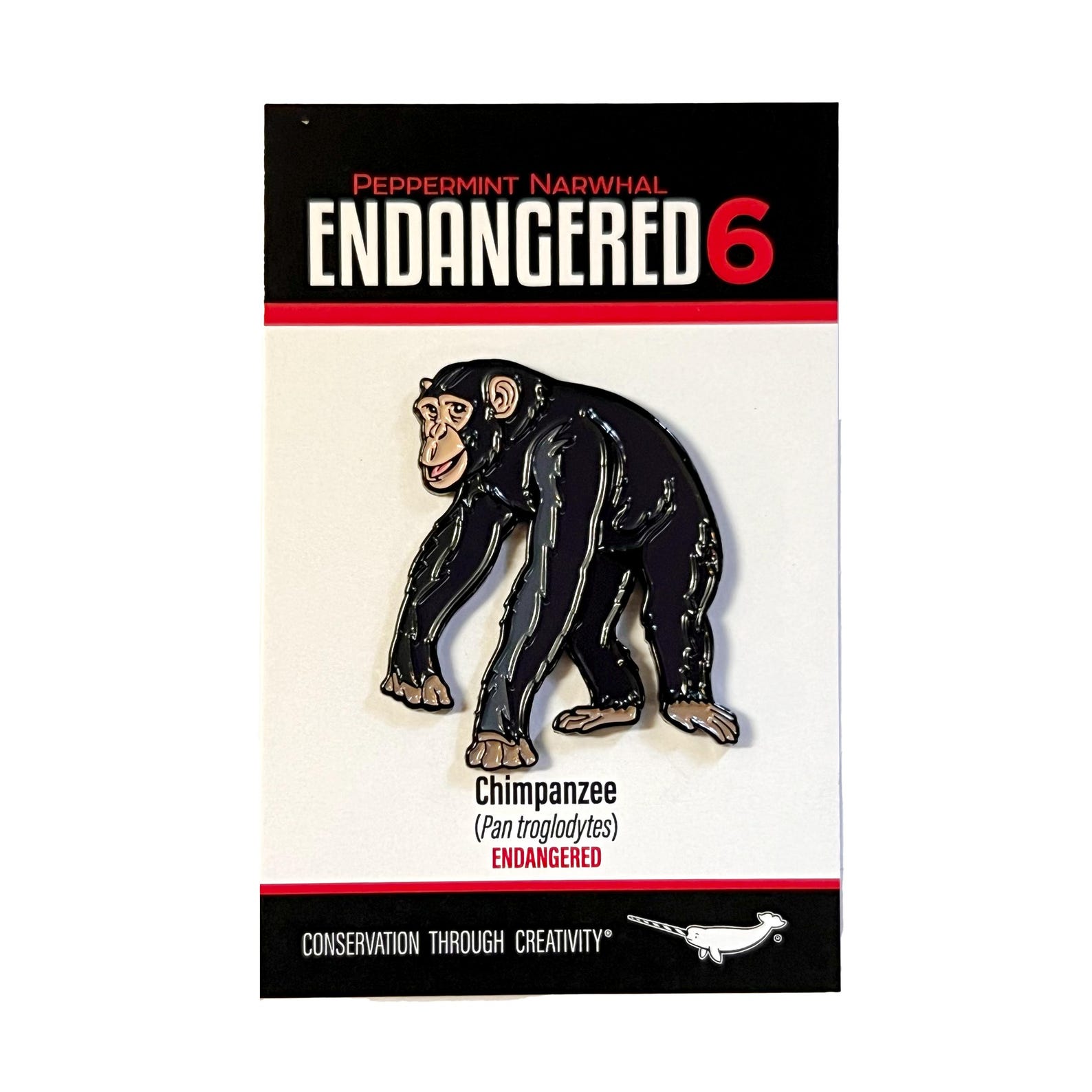 Chimpanzee Pin (endangered Series 6) - Etsy