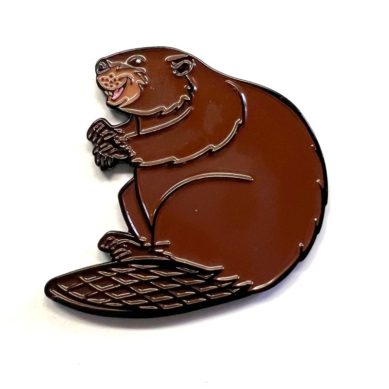 Beaver Brooch - Etsy
