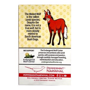 Maned Wolf Pin (PN X Endangered Wolf Center) - Etsy