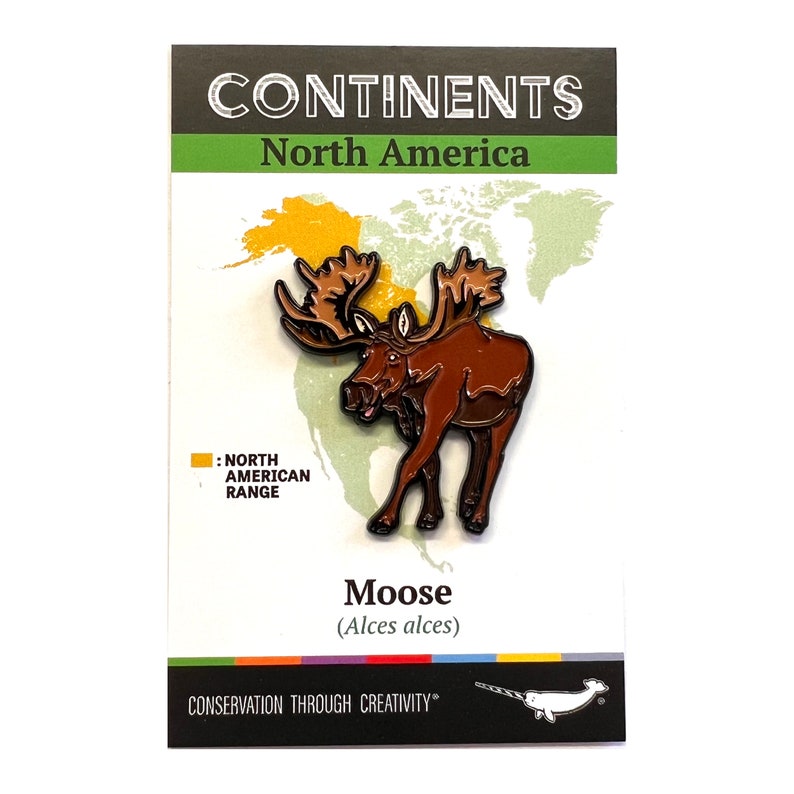 Moose Pin (north America Series) - Etsy