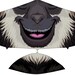 Gibbon Face Mask - Etsy