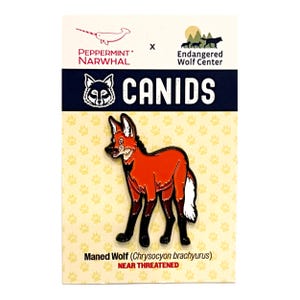 Maned Wolf Pin (PN X Endangered Wolf Center) - Etsy