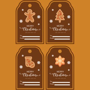 Christmas Gift Tags Printable PDF 2025–over 675 Classic Red Green Gold ...