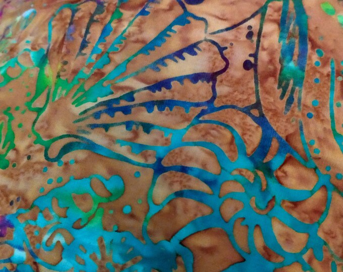 Batik Textiles Batik Fabric Starfish Sand Dollars Seashells Print ...