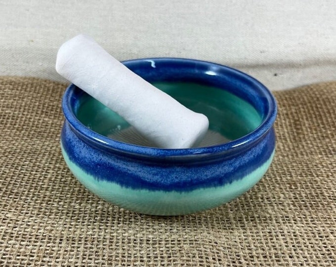 Small Wheel Thrown Grooved Mortar and Pestle Food Safe - Etsy