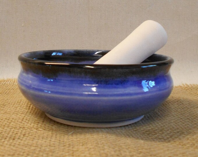 Small Wheel Thrown Grooved Mortar and Pestle Food Safe - Etsy