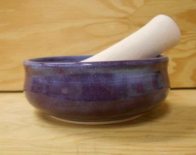 Small Wheel Thrown Grooved Mortar and Pestle Food Safe - Etsy