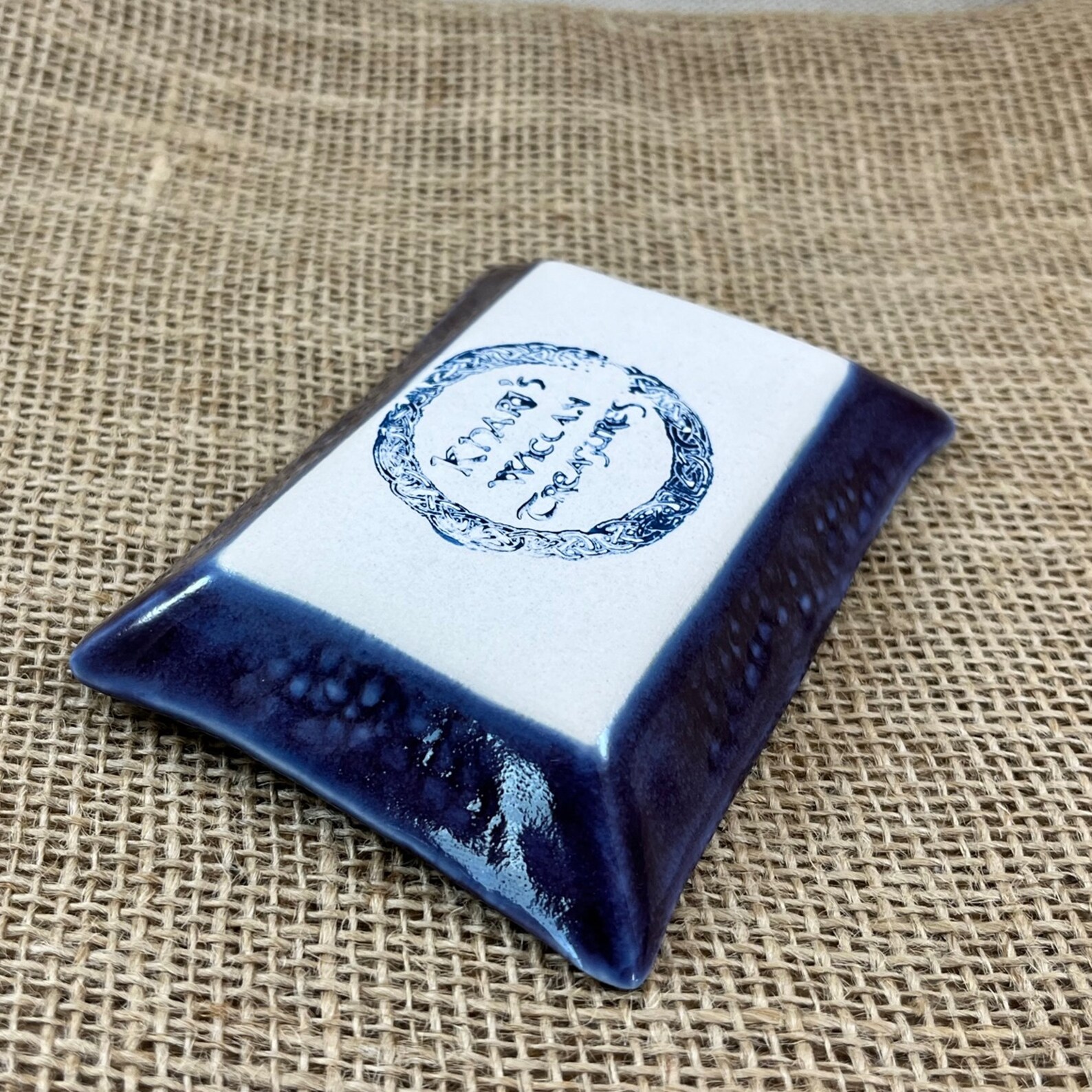 Dark Purple Egyptian Hieroglyph Offering Plate, Egypt Candle Plate ...