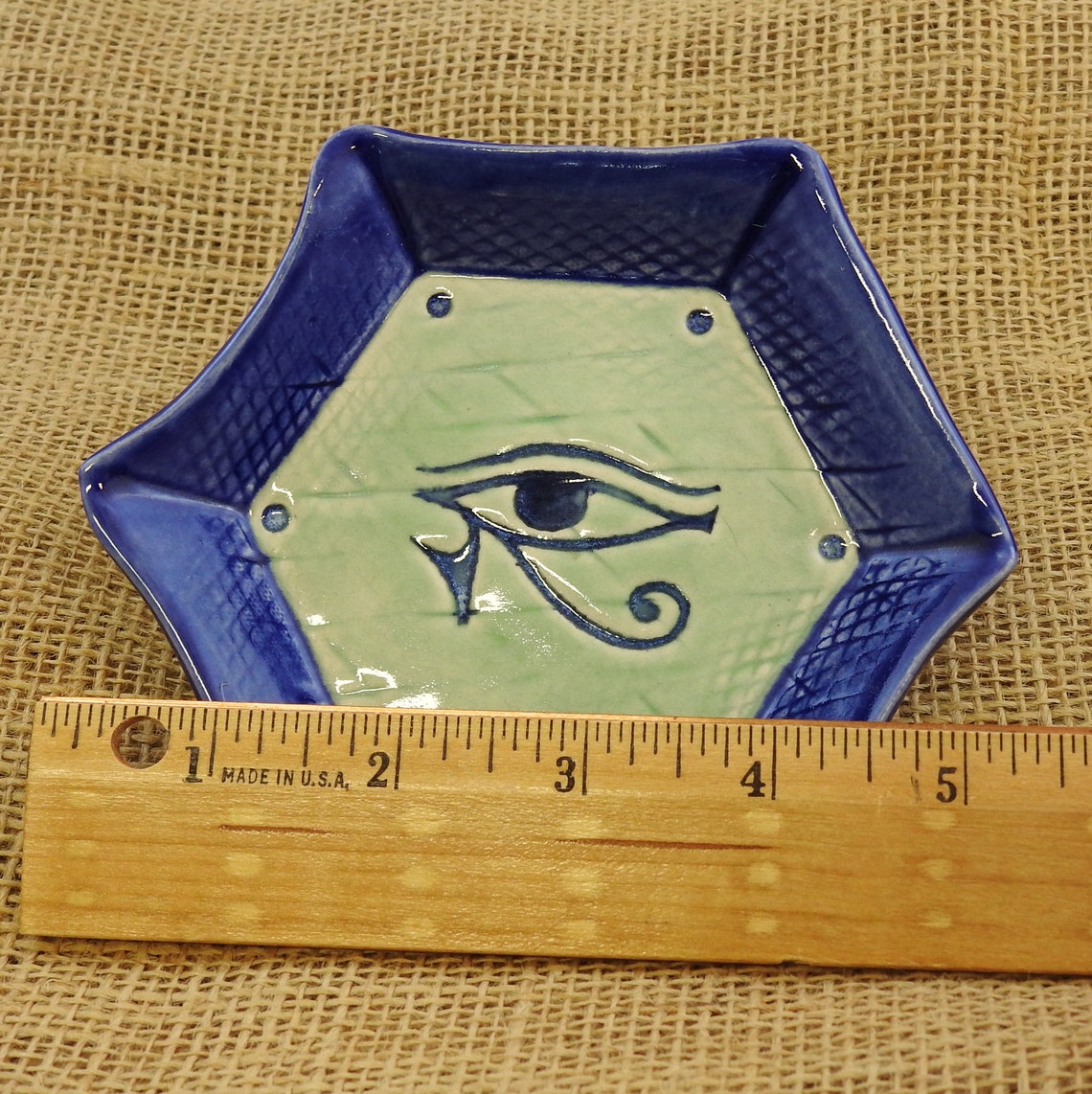 Cobalt Blue Eye of Horus, Egypt, Egyptian, Hieroglyph Altar Tray - Etsy
