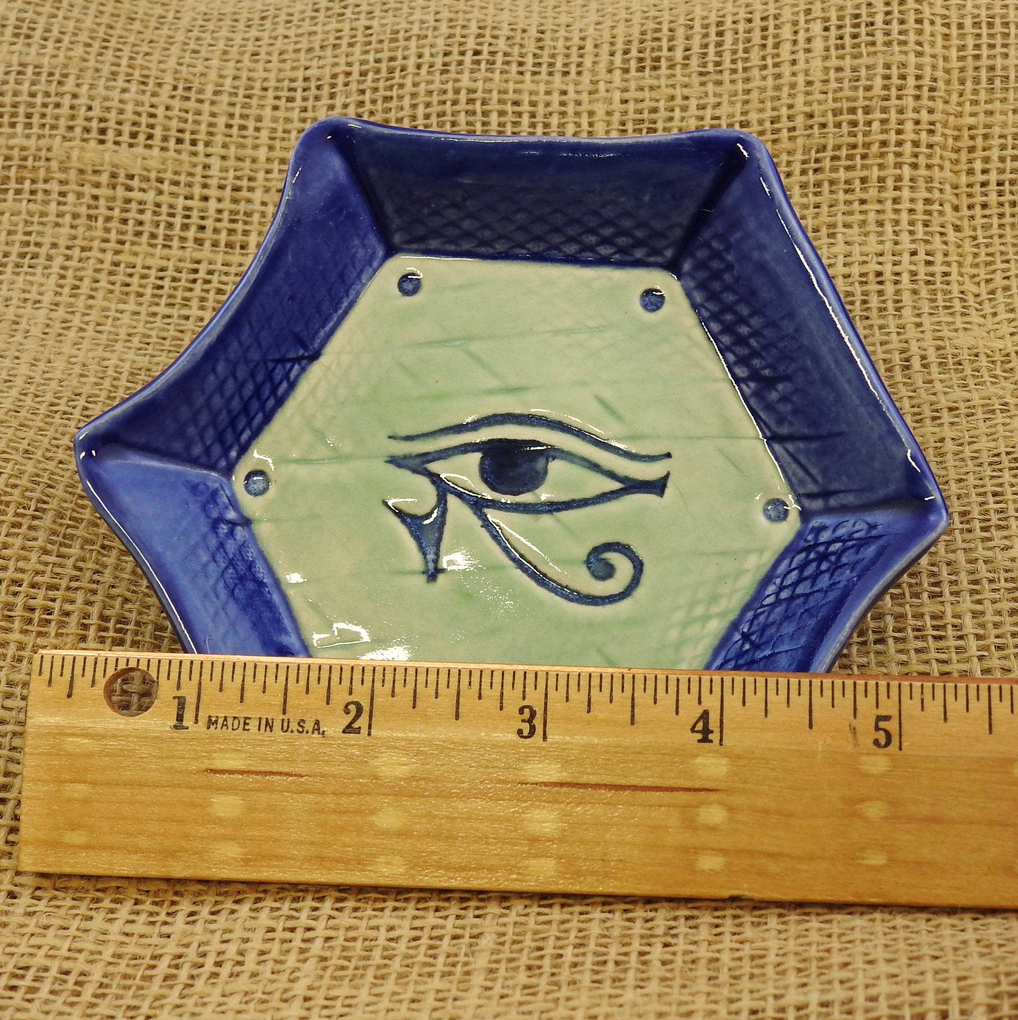 Cobalt Blue Eye of Horus, Egypt, Egyptian, Hieroglyph Altar Tray - Etsy