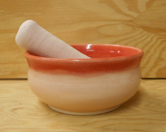 Small Wheel Thrown Grooved Mortar and Pestle Food Safe - Etsy