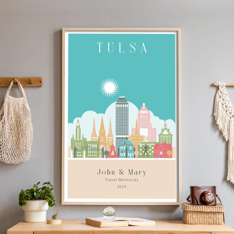Tulsa Skyline - Etsy