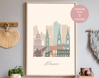 Denver Color Palette Print - Etsy
