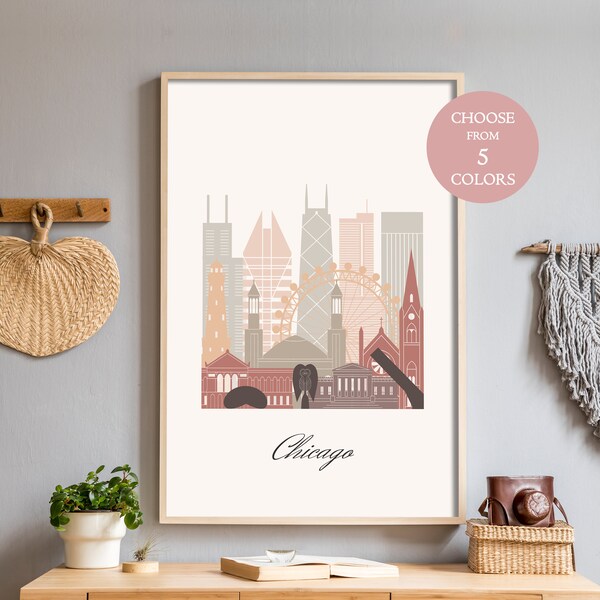 Chicago Poster - Etsy