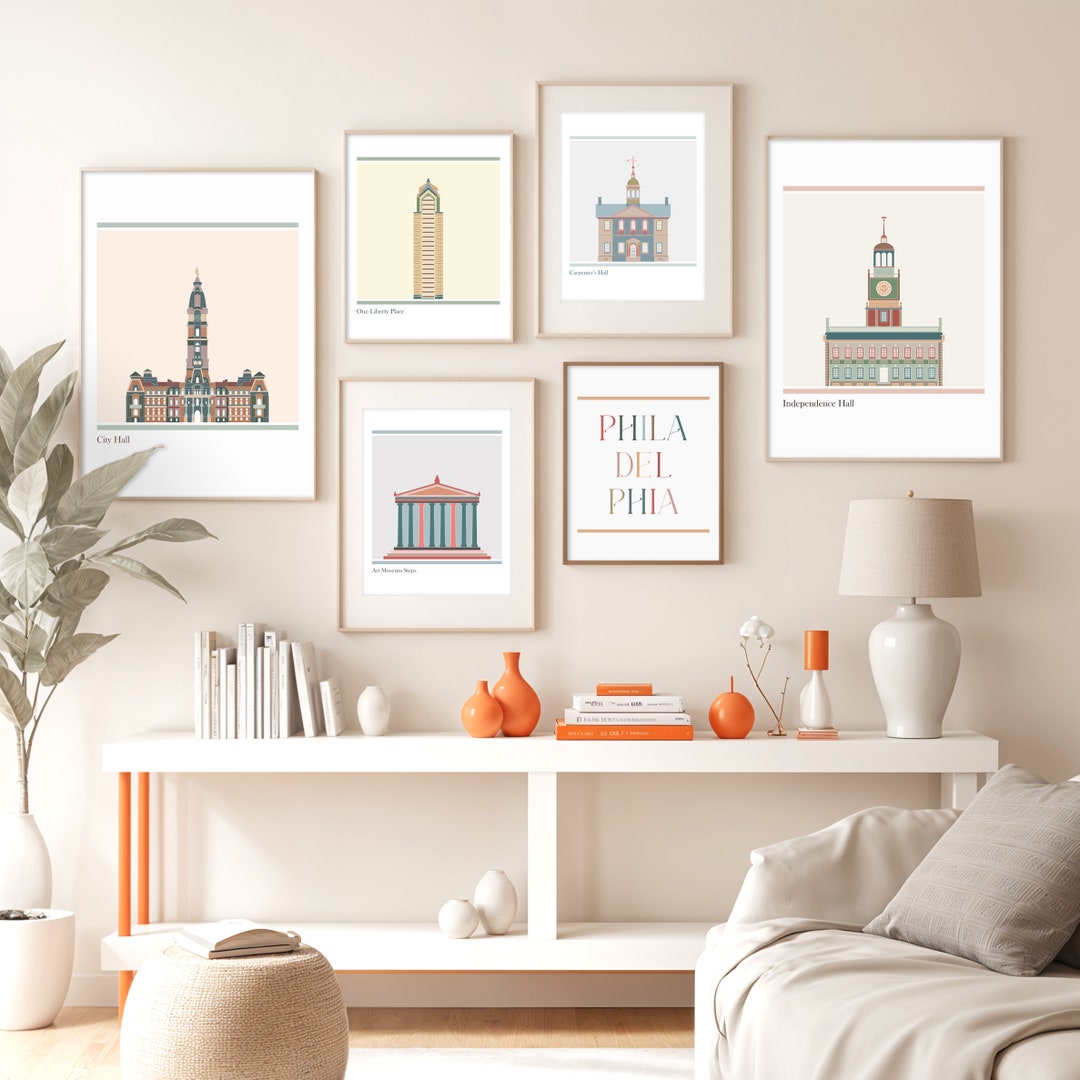 Philadelphia Gallery Wall Set, Philadelphia Collection Art Print ...