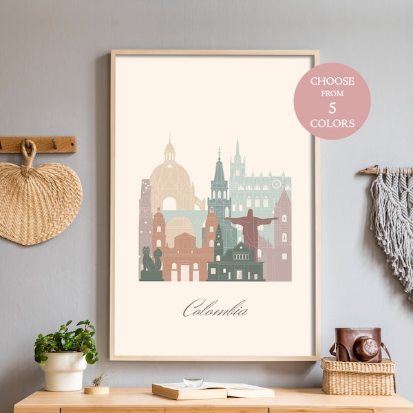 Colombia Poster - Etsy