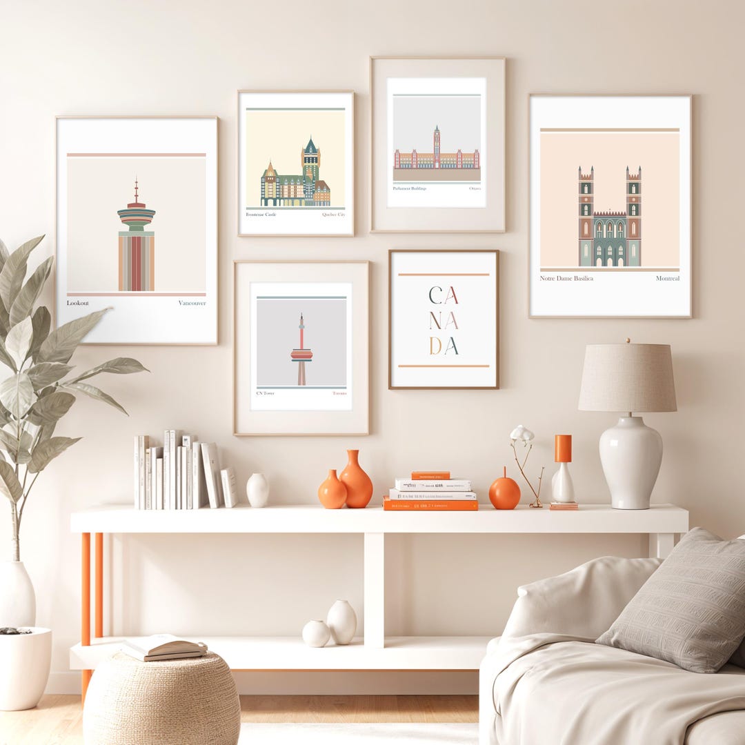 Canada Collection Art Print, Canada Gallery Wall Set, Canada Wall Art ...